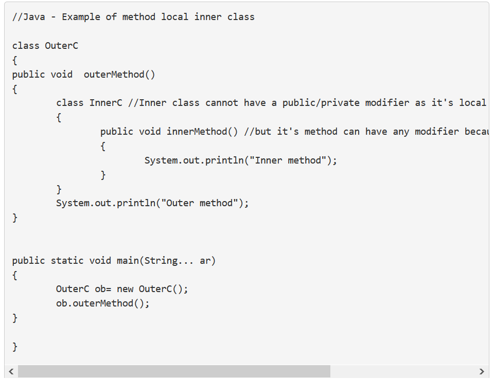 Method Local Inner Class In Java Decodejava
