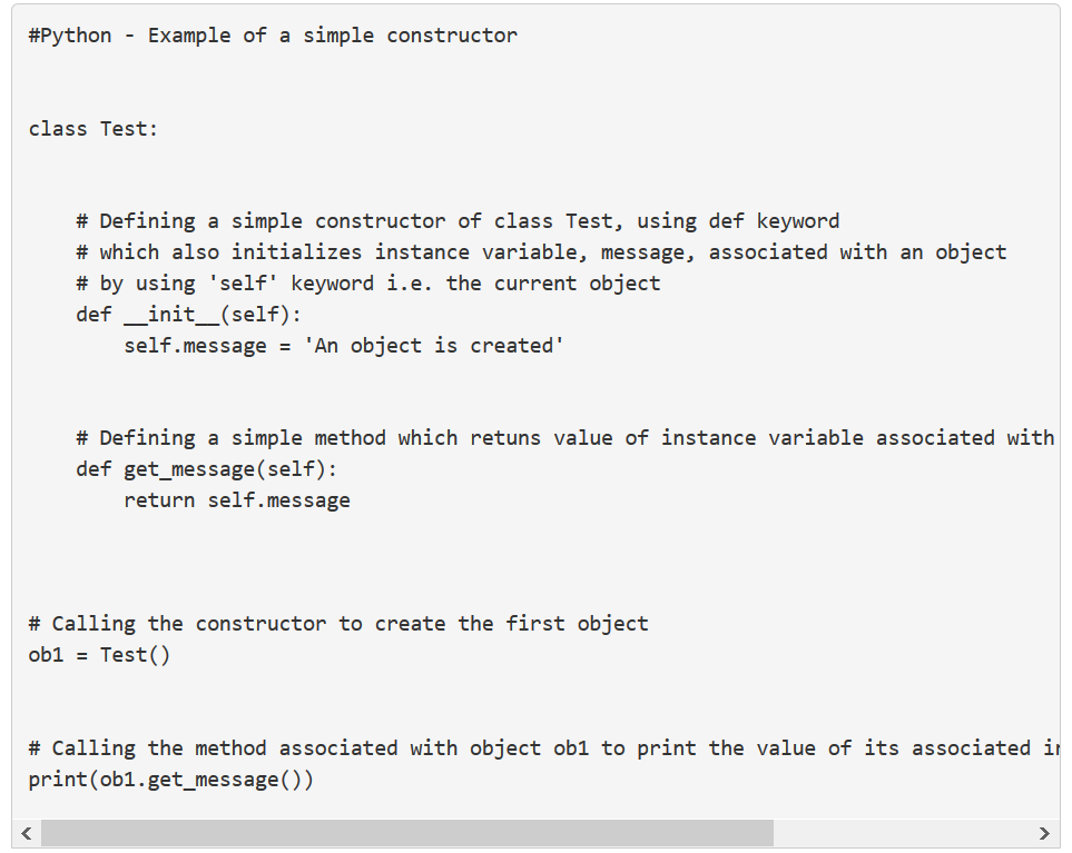 Python Constructors Decodejava