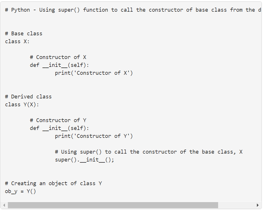 Python Super Function Decodejava